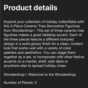Holiday | Wondershop 3 Piece Ceramic Tree Set | Poshmark